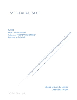 Types of operating system | PDF