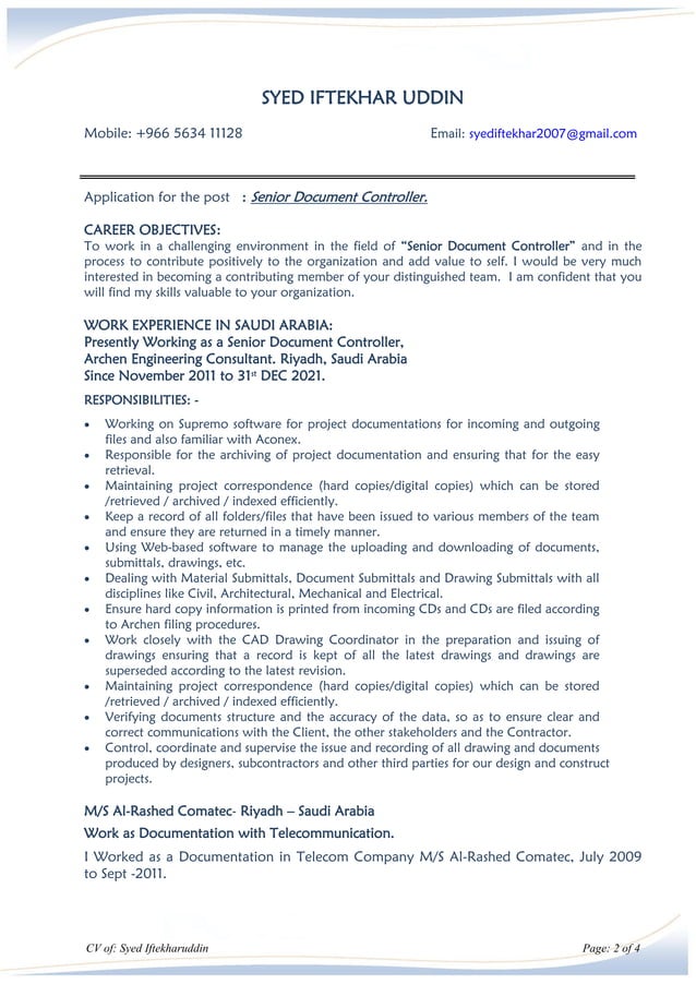 Syed iftekharuddin cv - for dc | PDF