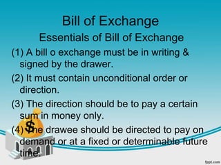 Promissory Note & Bill of Exchange | PPTX