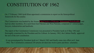 president muhammad ayoub khan | PPTX