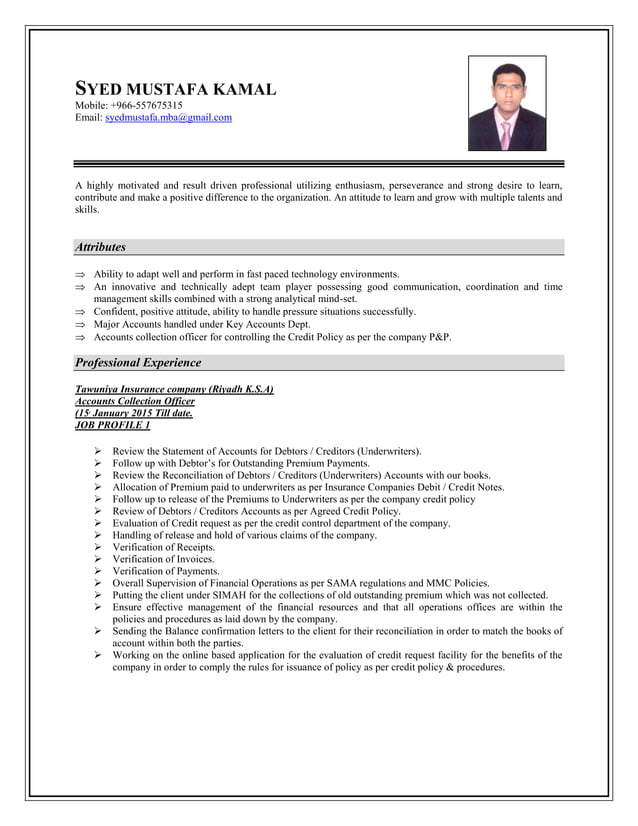 Syed mustafa cv | PDF