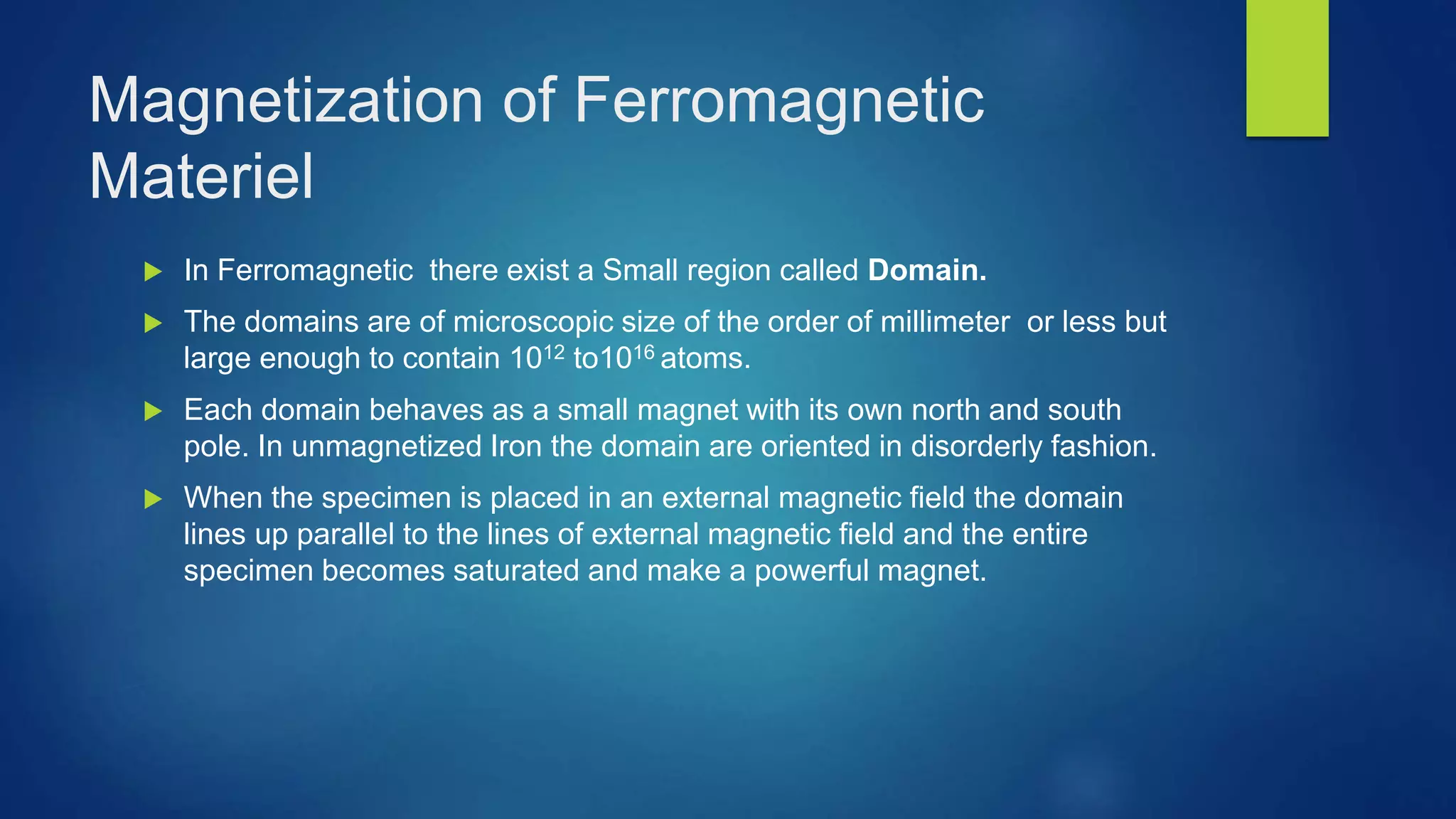 Which material is good for magnetization? | PPTX