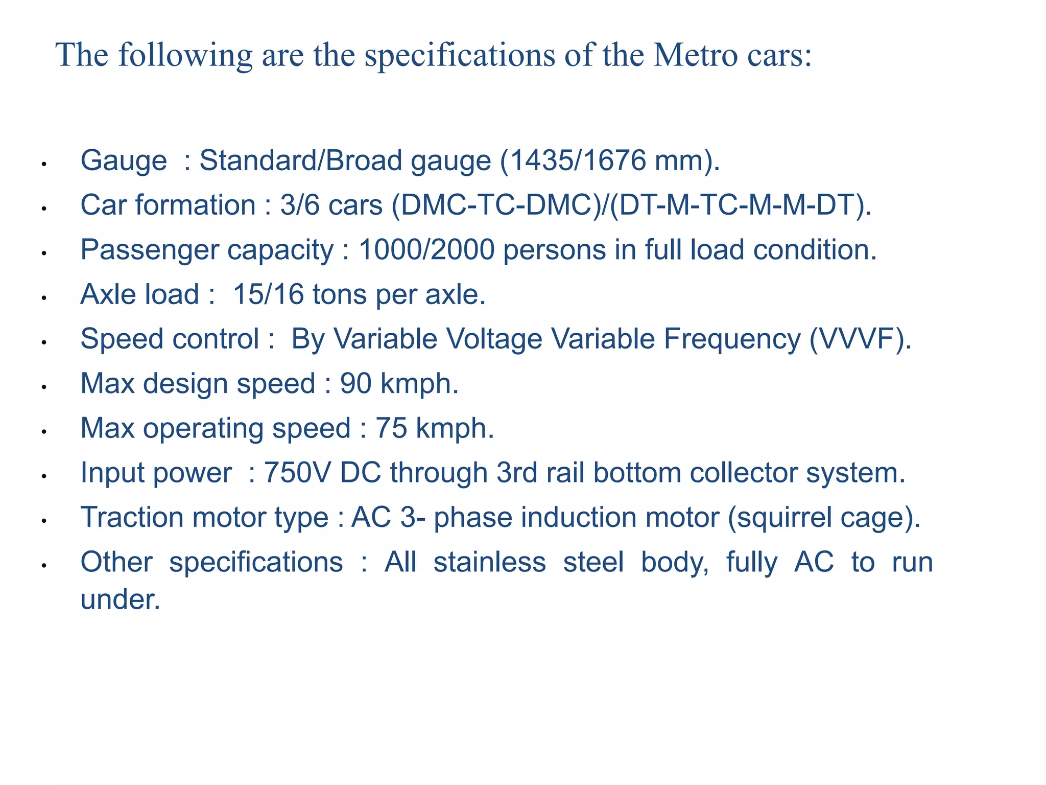 PRESENTATION ON DESIGN AND MANUFACTURE OF METRO CAR BODY | PPTX