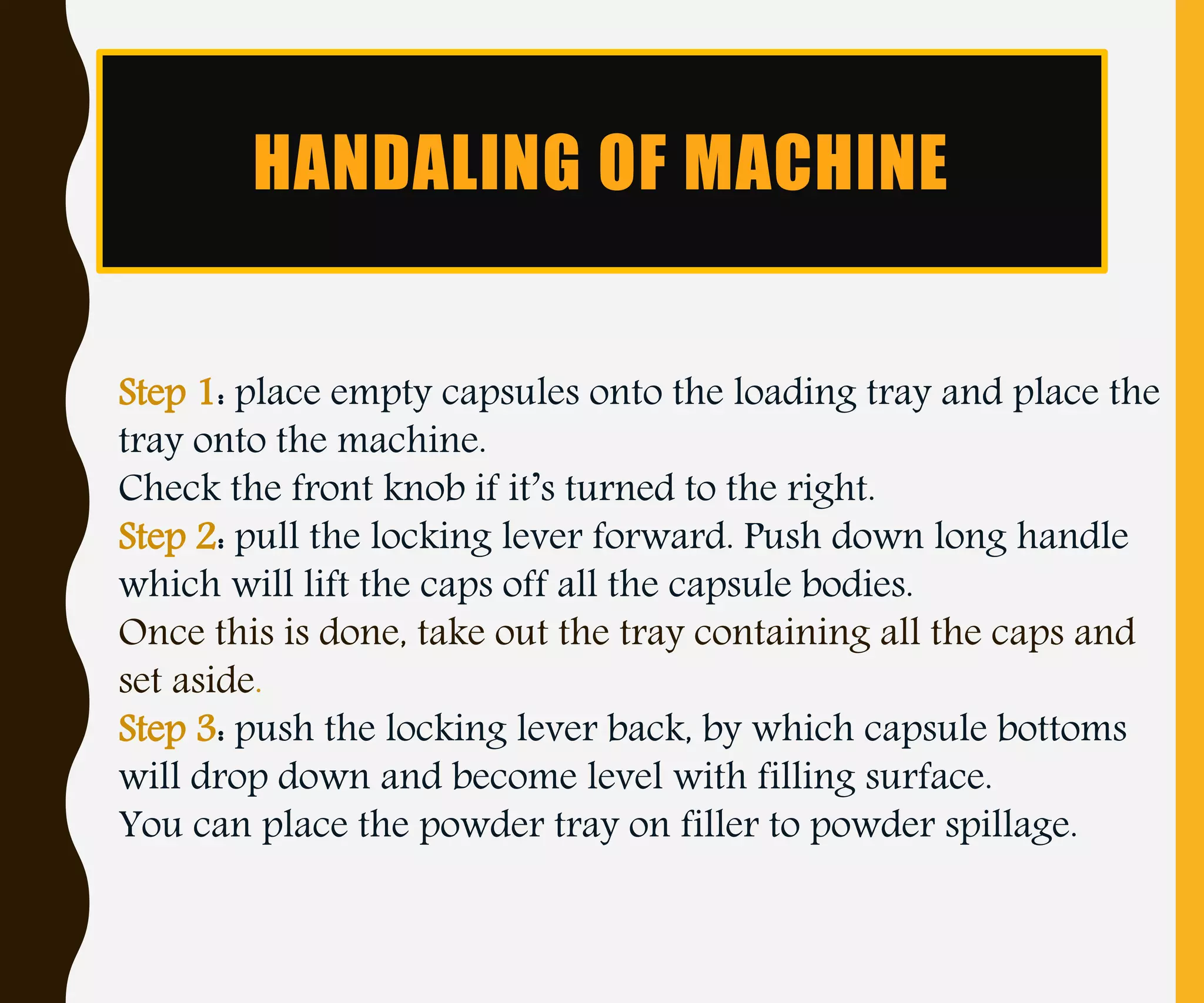 Filling of Hard Gelatin Capsule By Manually Operated Capsule Filler ...