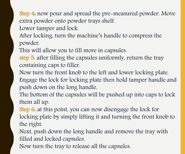 Filling of Hard Gelatin Capsule By Manually Operated Capsule Filler ...