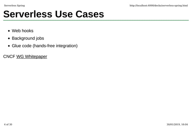 Serverless Spring - Dave Syer | PPT