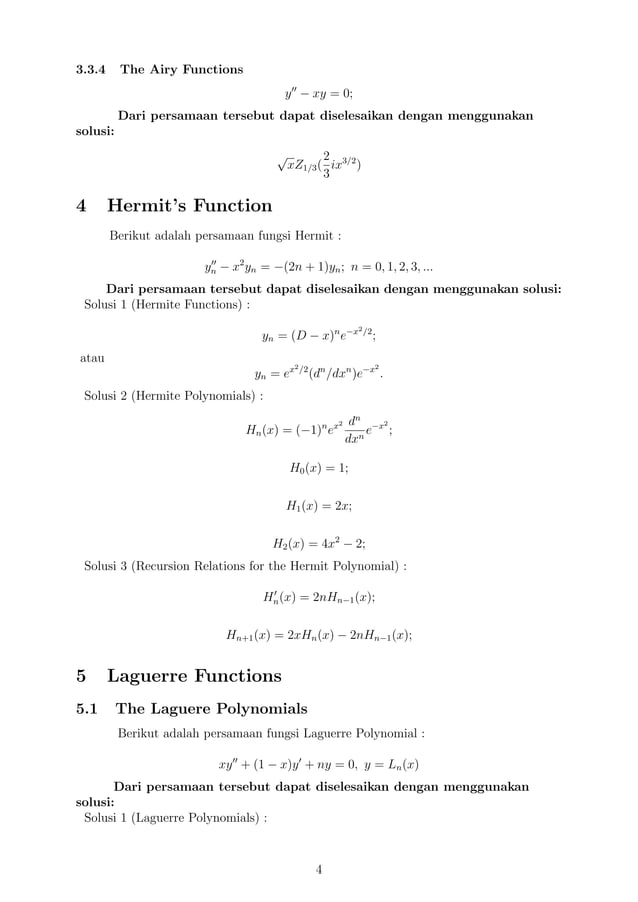Persamaan Fungsi Diferensial | PDF