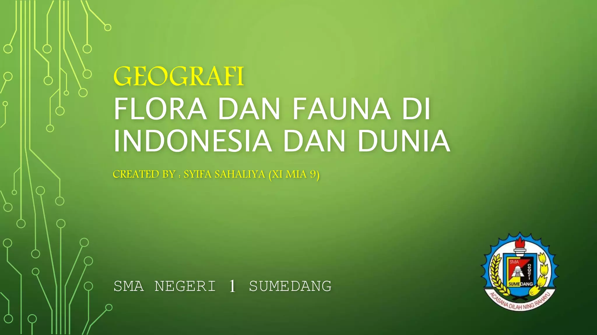 Geografi - Flora dan Fauna di Indonesia dan Dunia | PPTX