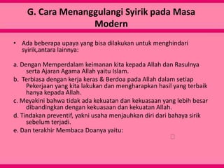 Syirik | PPT