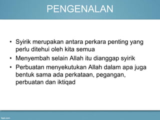Syirik | PPT