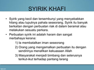Syirik | PPTX