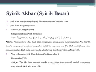 Syirik | PPTX