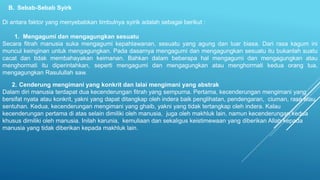 Syirik dan bahaya bagi manusia | PPTX