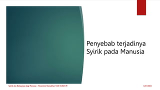 Syirik_dan_Bahayanya.pptx pesantren ramadhan | PPTX