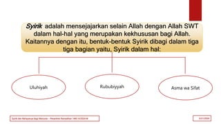 Syirik_dan_Bahayanya.pptx pesantren ramadhan | PPTX