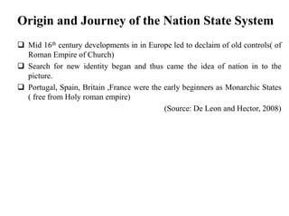 Development of Stater Nation, Sykat Mondal | PPT