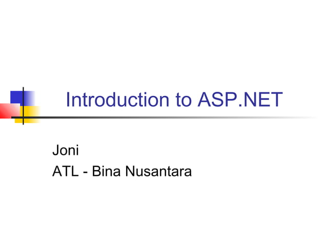 Introduction to ASP.NET