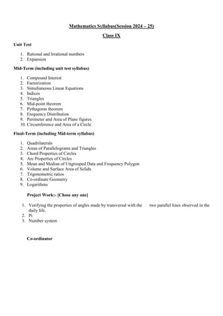 Icse class 9th syllabus. Llw,mwmskwmmdmwndhwjhwojdns | PDF