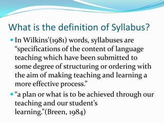 Sylabuss powerpoitn | PPT