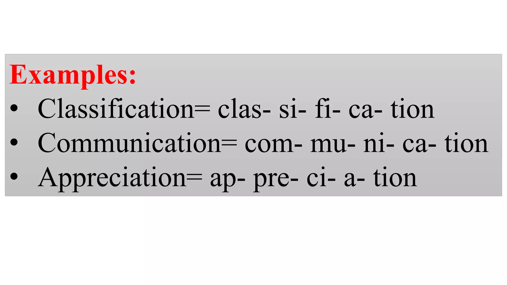 Syllabification | PPTX