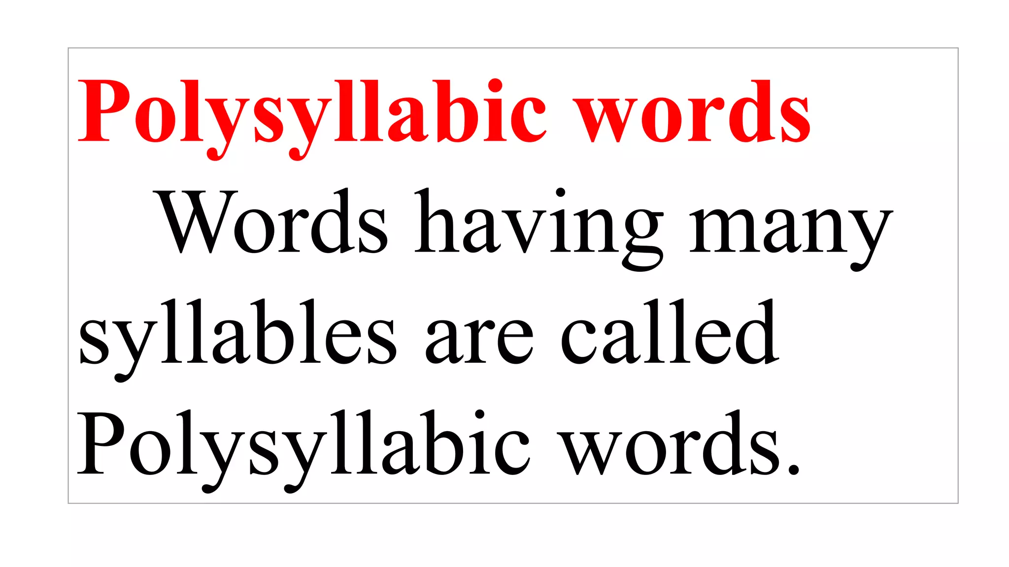 Syllabification | PPTX