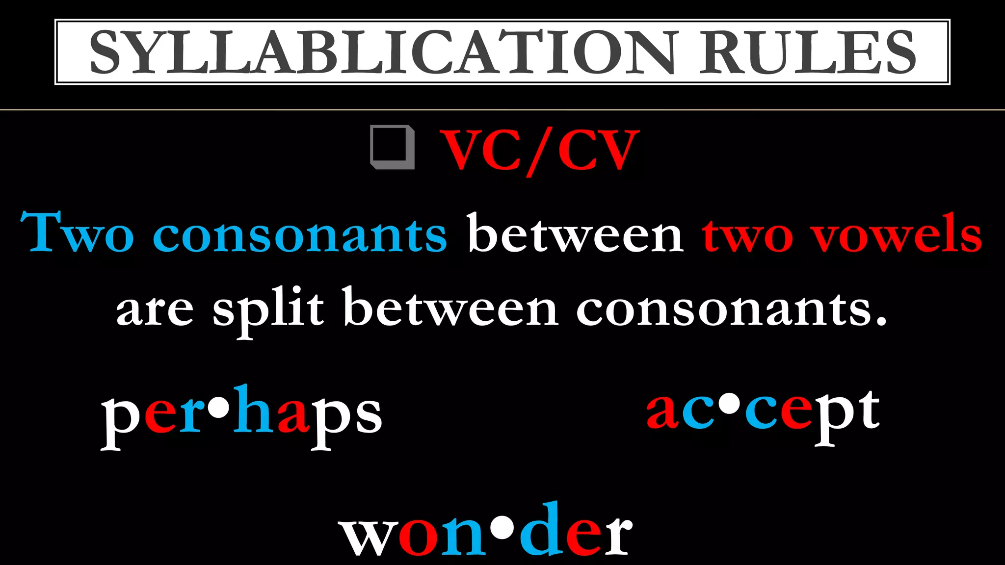 Syllabication | PPTX