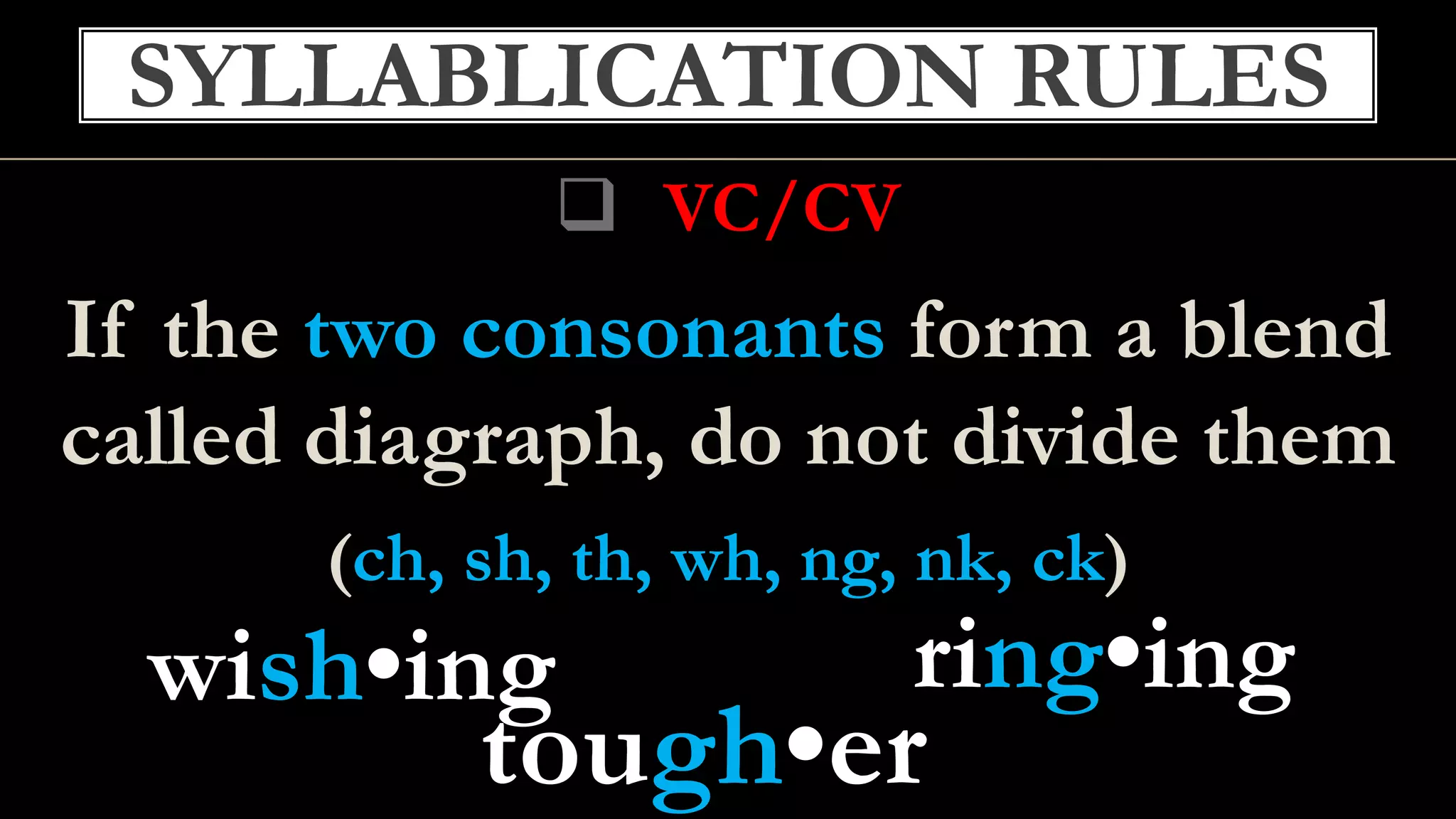 Syllabication | PPTX