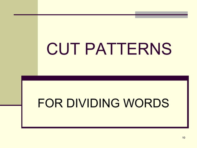 Syllabication Fall | PPT