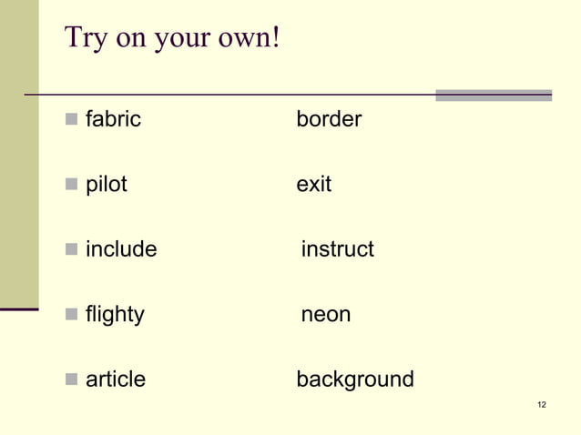 Syllabication Fall | PPT