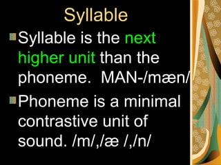 Syllable | PPT