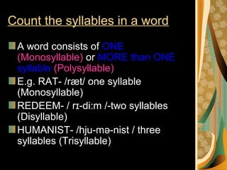 Syllable | PPT