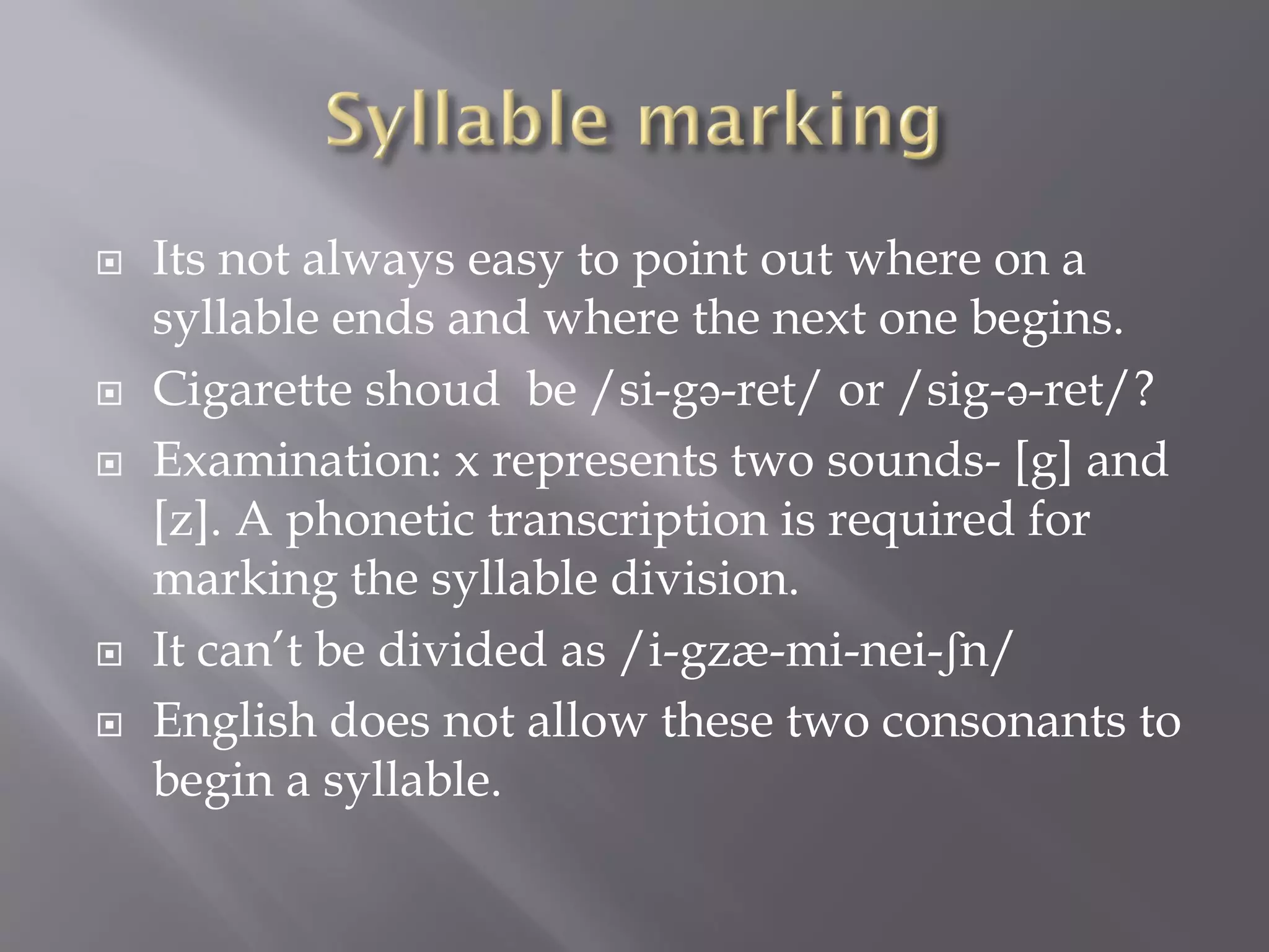 Syllable | PDF