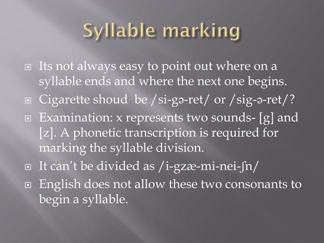 Syllable | PDF