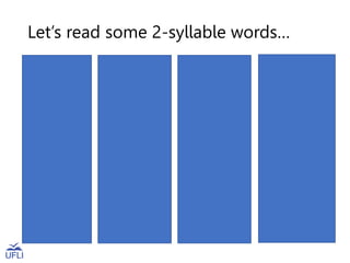 How to read syllables one,two and three.pptx