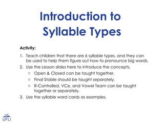 Syllable and Syllable Types in English Language.pptx