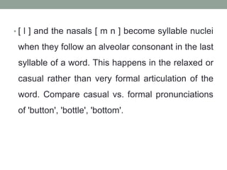 Syllable in phonology | PPTX