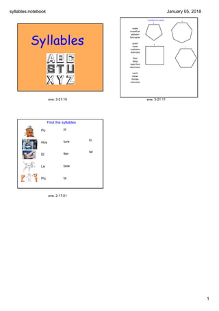 Syllables | PDF