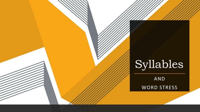 Syllables | PPTX