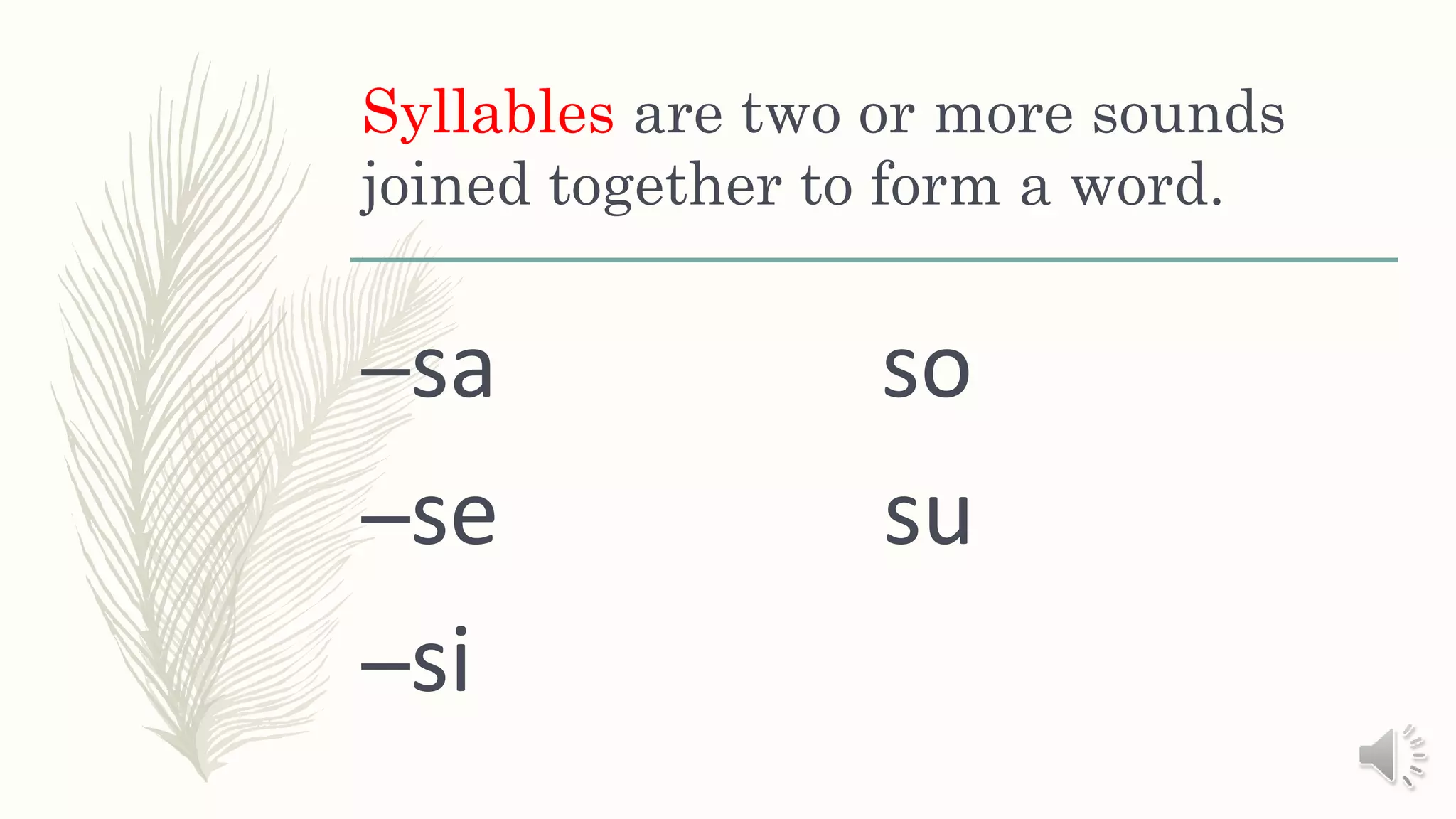 Syllables | PPT