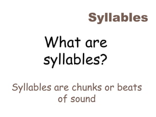 Syllables | PPT