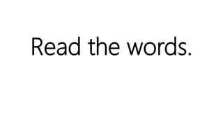 Objects that Begin with ga ge gi go gu | PPTX