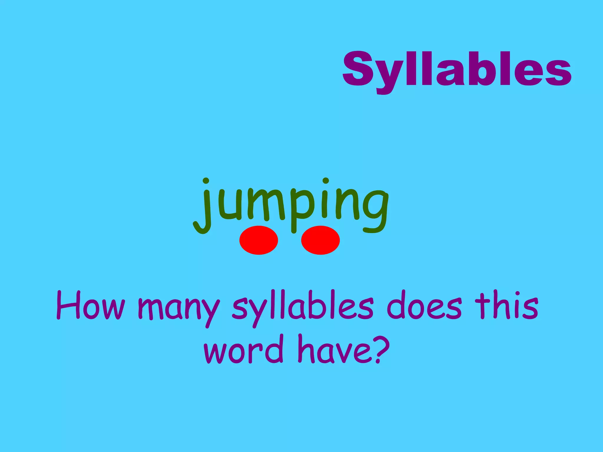 Syllables Power Point | PPT