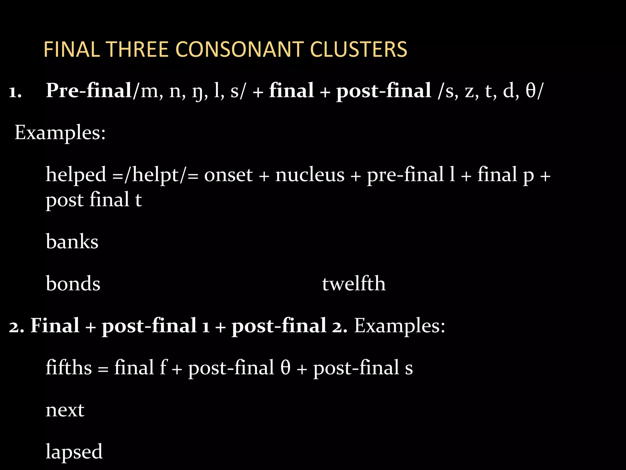 Syllable structure | PPT