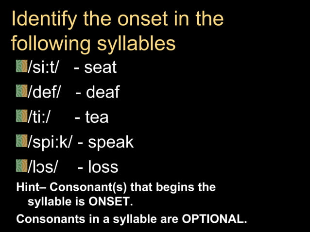 Syllable structure | PPT
