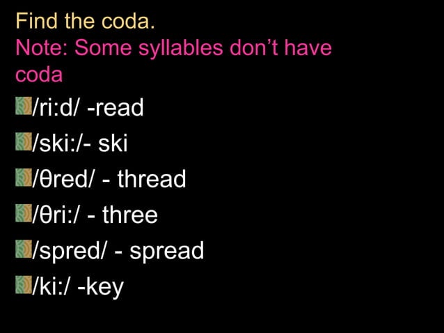 Syllable structure | PPT