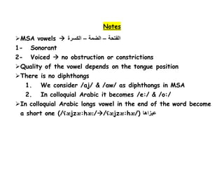 Syllable Structure in MSA | DOCX