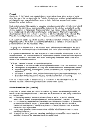 Global Perspectives Syllabus | PDF