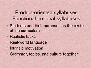 What is a Syllabus in Language Teaching? | PPT