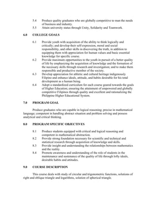 true syllabus MATH 122 | PDF