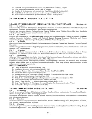 Syllabus | PDF | Business Administration | Business